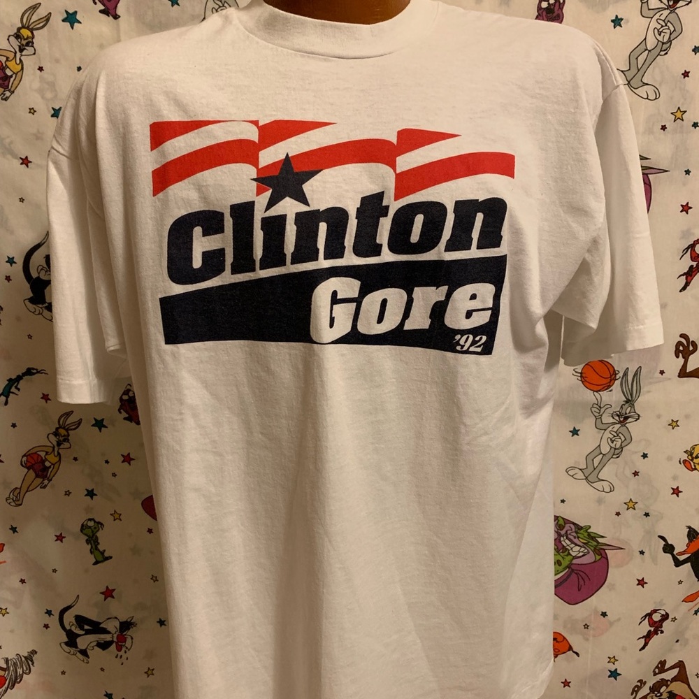 1992 Bill Clinton & Al Gore Election T-Shirt - Gem